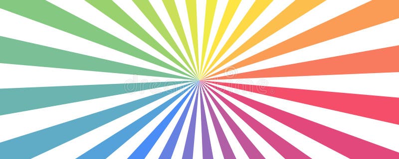 Colorful Banner Rays, Sunbeam Light Lines Background Stock Vector ...