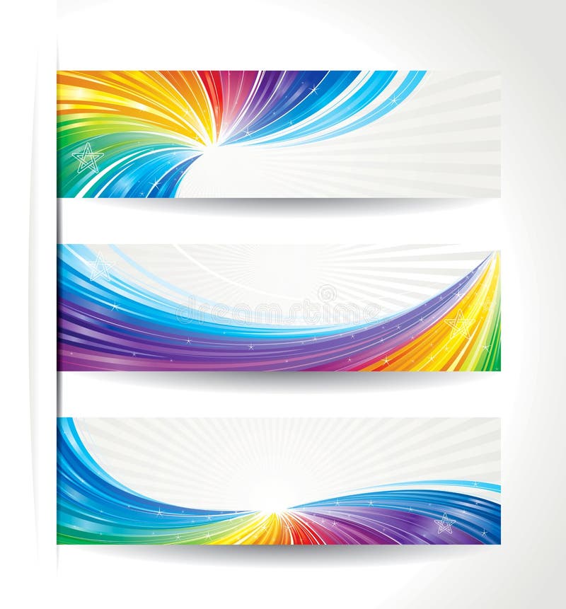 Colorful Banner stock vector. Illustration of shape, collection - 33403980