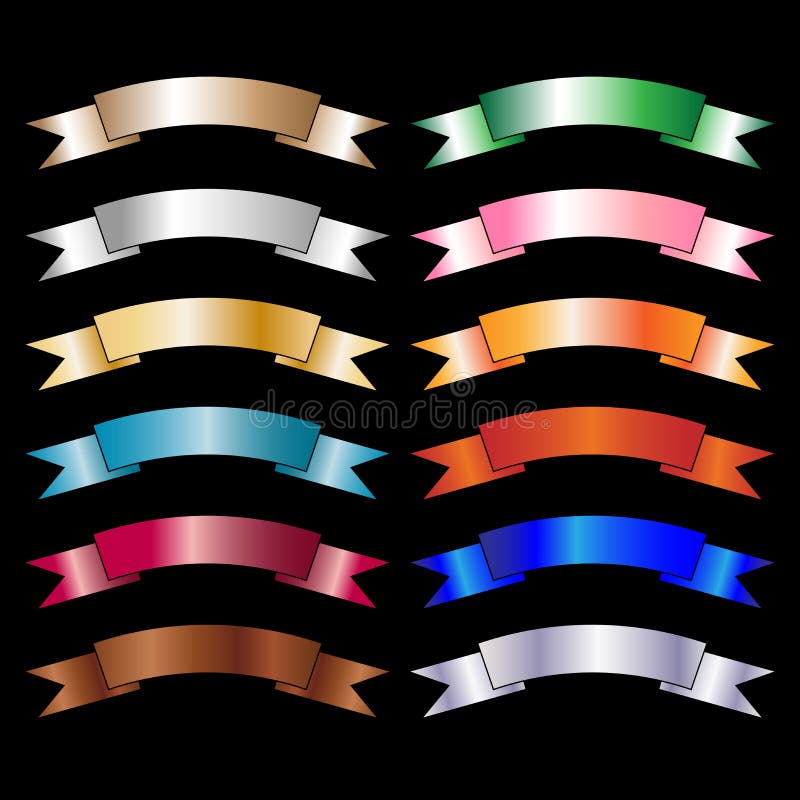 Red banners stock vector. Illustration of celebration - 3064774