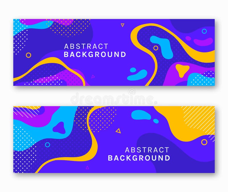 Colorful Banners with Abstract Background. Vector Stock Vector ...