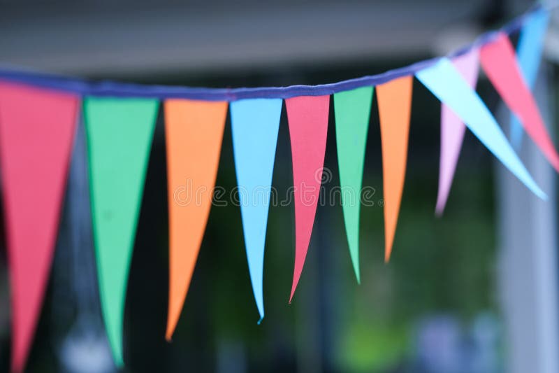 Colorful banners stock image. Image of party, colors - 393292175