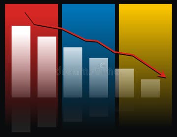 Decreasing Red Arrow Chart Stock Illustrations – 342 Decreasing Red ...