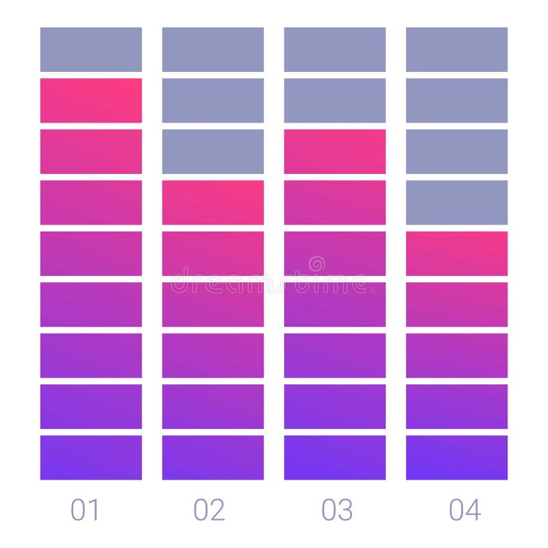 Modern Gradient Bar Chart Showing Key Performance Indicators Stock ...