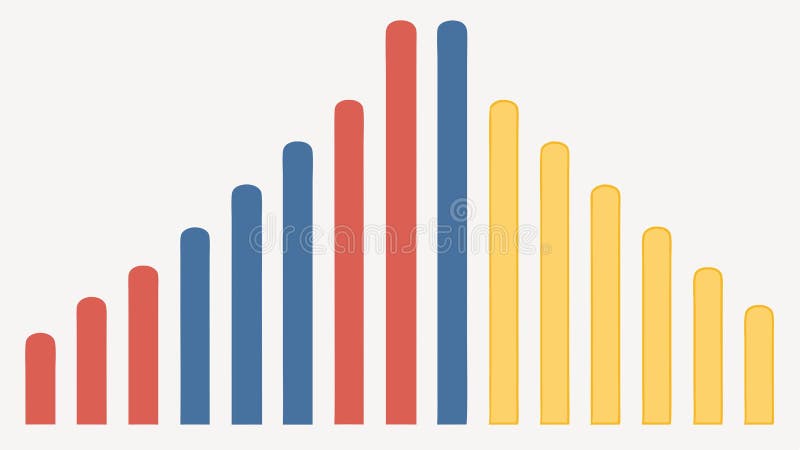 Colorful Bar Chart Data Visualization Vector Design, Vector Design Generative AI Stock Vector ...
