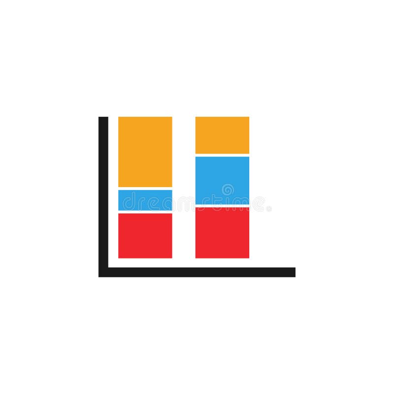 Colorful Bar Chart Graphic Icon Design Template Stock Vector ...
