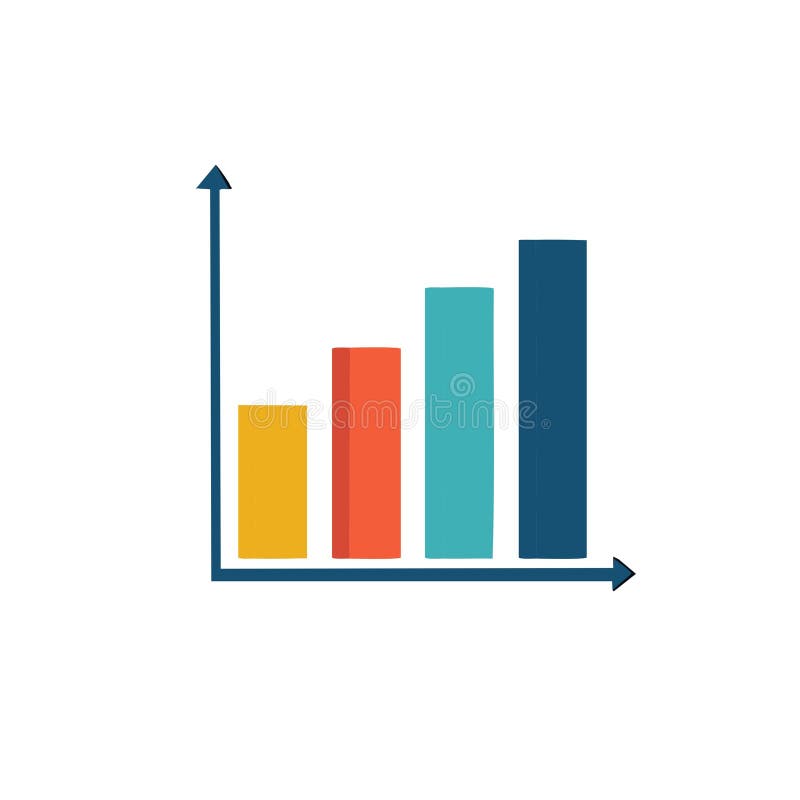 Colorful Bar Chart Showing Data Analysis and Business Growth Trends ...