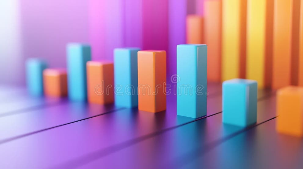 Colorful Bar Chart Visualizing Data Trends and Insights for Effective Analysis a Stock ...