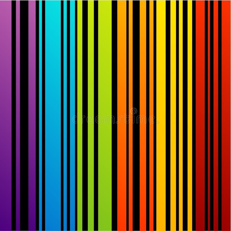 Colorful Bar code stock vector. Illustration of isbn - 38287842