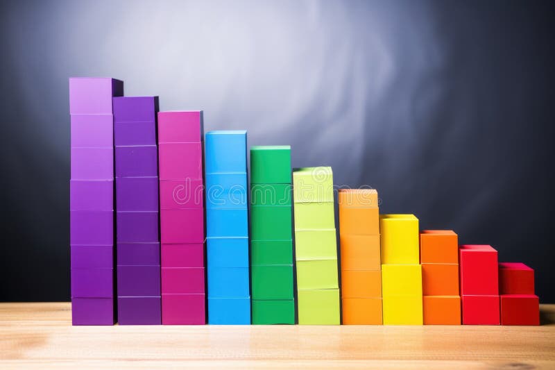 A Colorful Bar Graph Showing an Increase in Diversity Stock Image ...