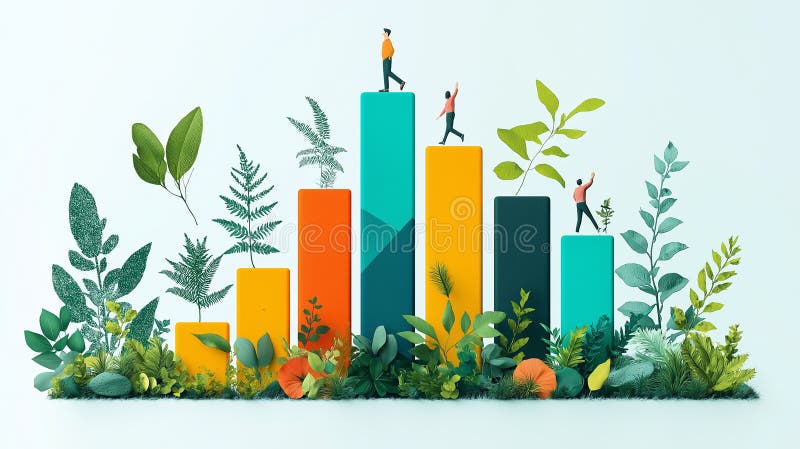 A Colorful Bar Growth Chart Graph Effectively Representing ... A Colorful Bar Growth Chart Graph Effectively Representing ...