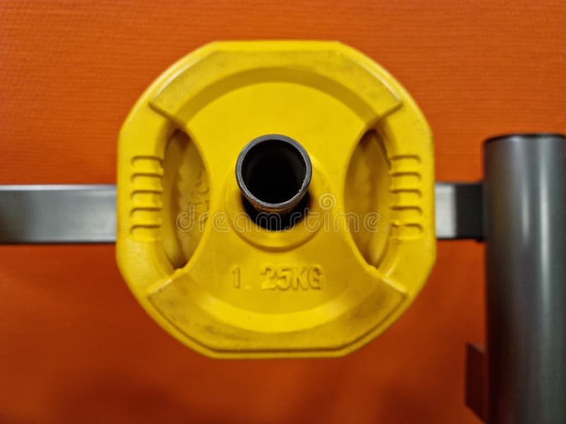 Colorful Barbells on the Gym Stock Photo - Image of rack, holding ...