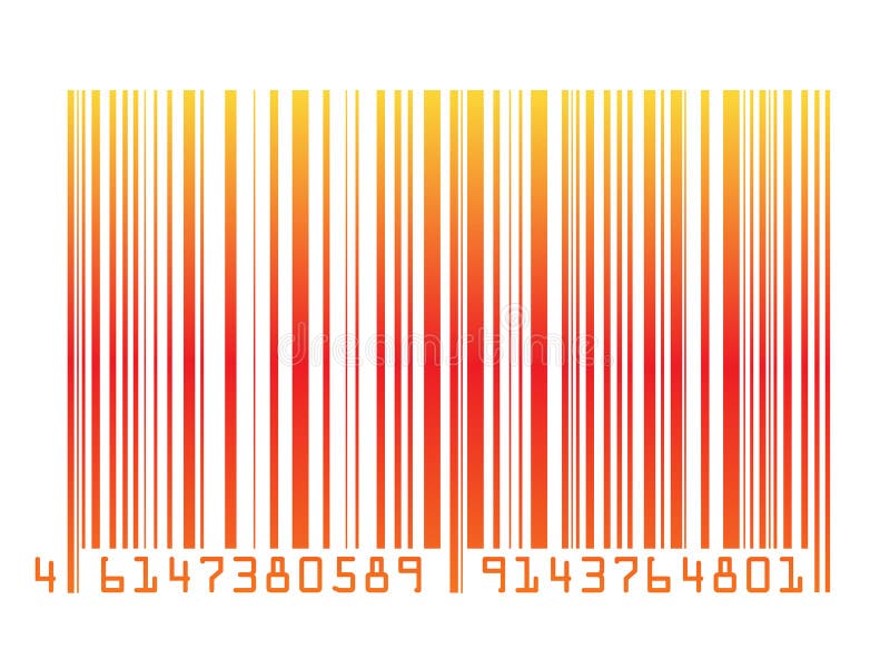 Colourful creative barcode stock illustration. Illustration of colours ...