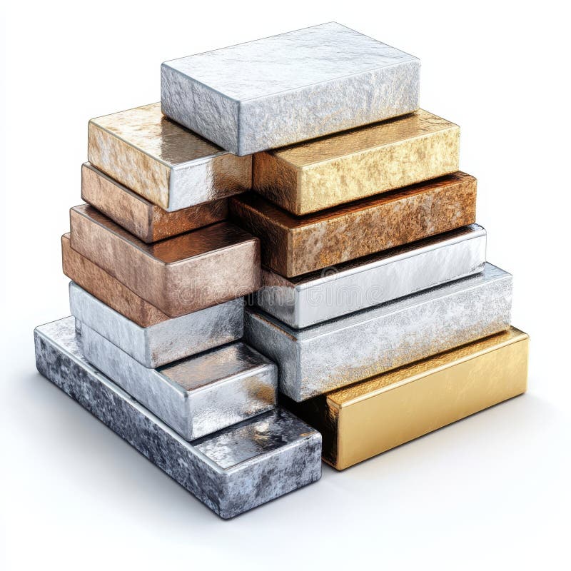 Colorful Bars are Arranged in a Vertical Stack, Showcasing a Spectrum ...