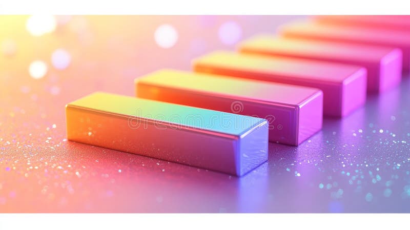 Colorful Bars are Used To Represent Data Trends in an Imaginative and ...