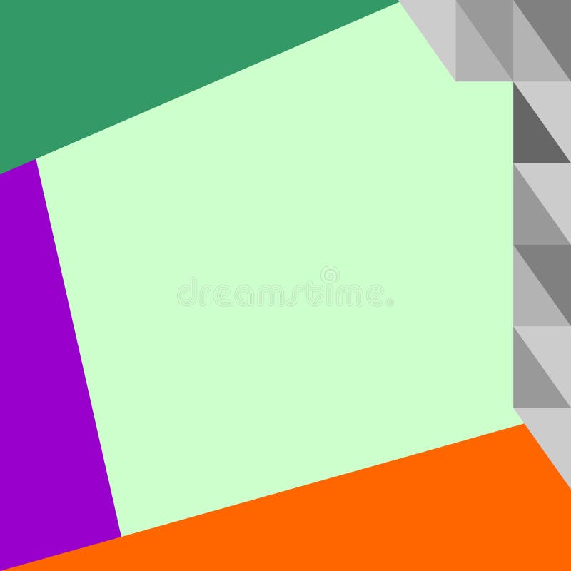 Colorful Basic Shape Pattern Frame Image Stock Vector - Illustration of ...