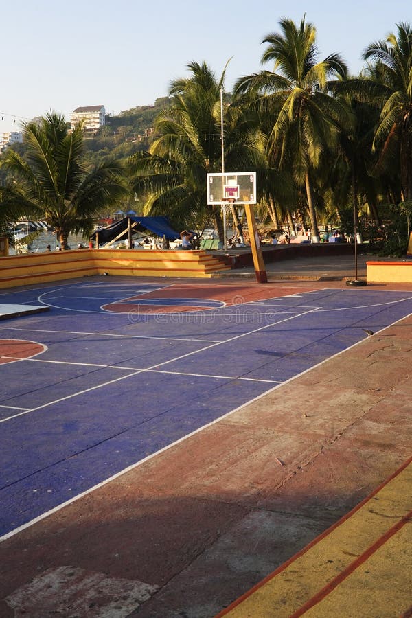 Colorful Basketball Court stock photo. Image of color - 14208702