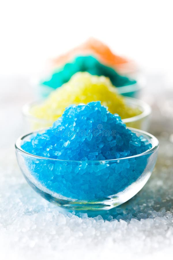 Colorful bath salt stock photo. Image of clean, mineral - 23523954