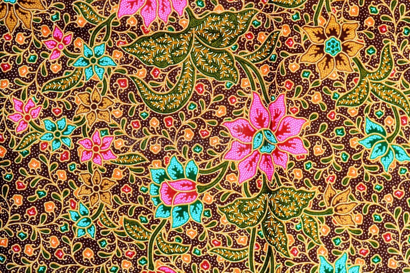 Batik Texture Made in Malaysia Stock Image - Image of material ...