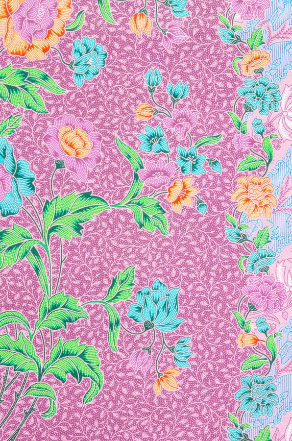 Colorful Batik Cloth Fabric Pattern. Stock Photo - Image of plaid ...