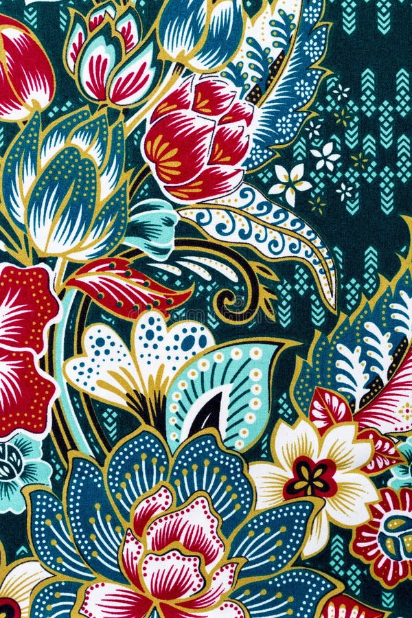 Colorful Batik Cloth Fabric Background Stock Photo - Image of creative ...