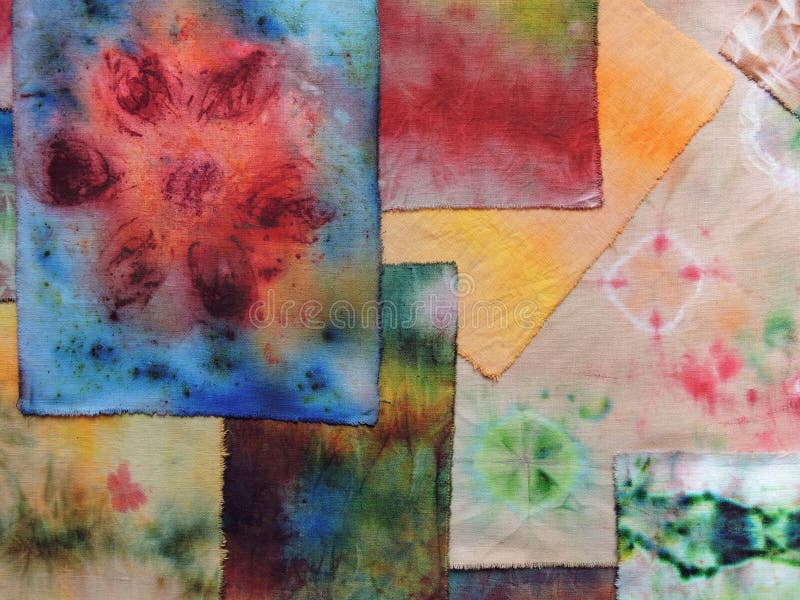 Colorful Batik Fabric Texture Stock Illustration - Illustration of ...