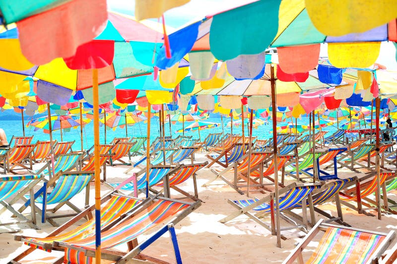 Colorful beach stock photo. Image of landscape, resort - 21302044