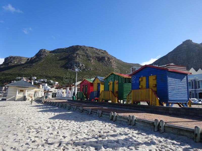 Colorful Beach Houses in Muizenberg, Cape Town, Western Cape, South ... Colorful Beach Houses in Muizenberg, Cape Town, Western Cape, South ...