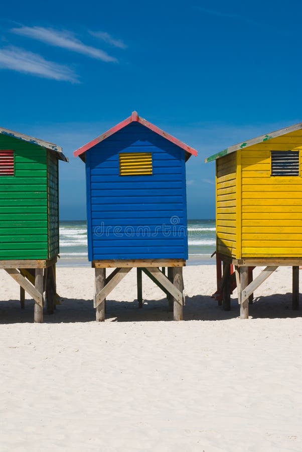 Colorful beach hut stock image. Image of house, houses - 6735819