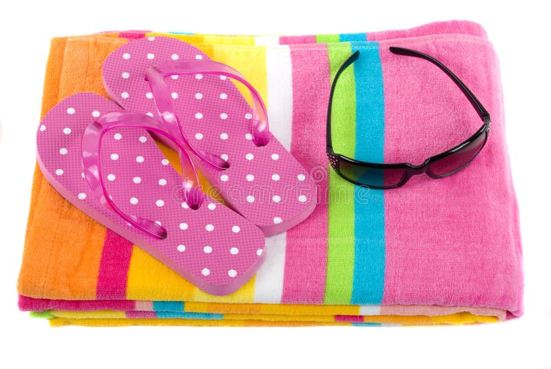 Colorful Beach Items stock image. Image of summer, flops - 2209009