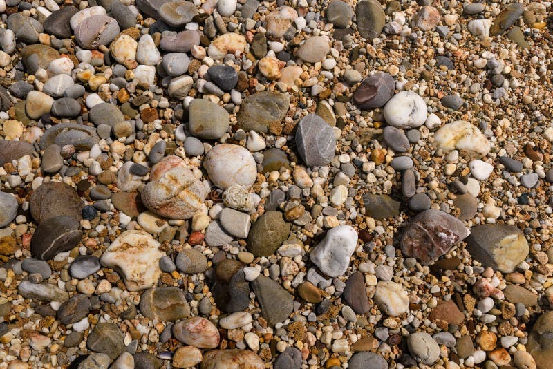 Colorful Beach Rocks, Close Up Background Stock Image - Image of macro ...