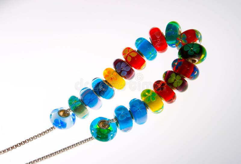 Colorful bead necklace stock photo. Image of vivid, necklace - 28605720
