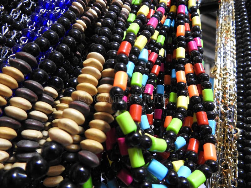 Colorful Beaded Dhaga String Band for Display To Sell Stock Photo ...