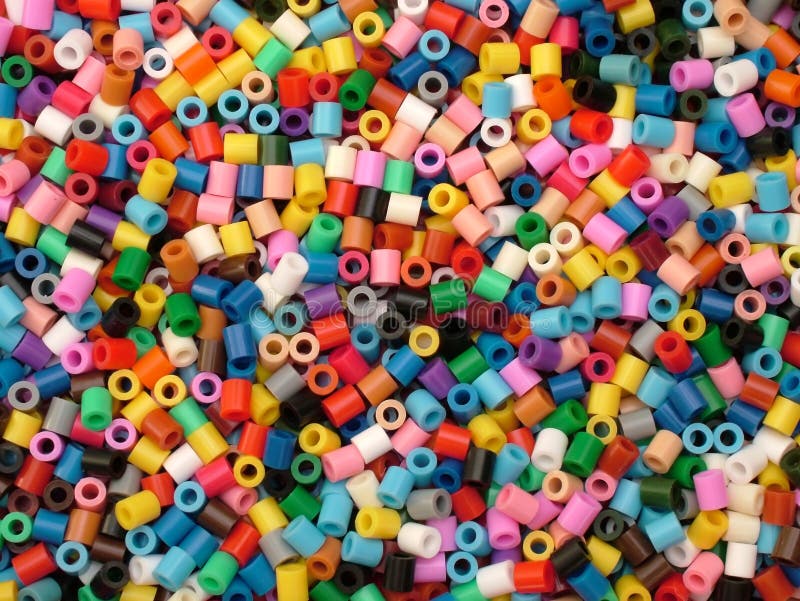 Multicolored Plastic Pearls/beads Stock Image - Image of industrial ...