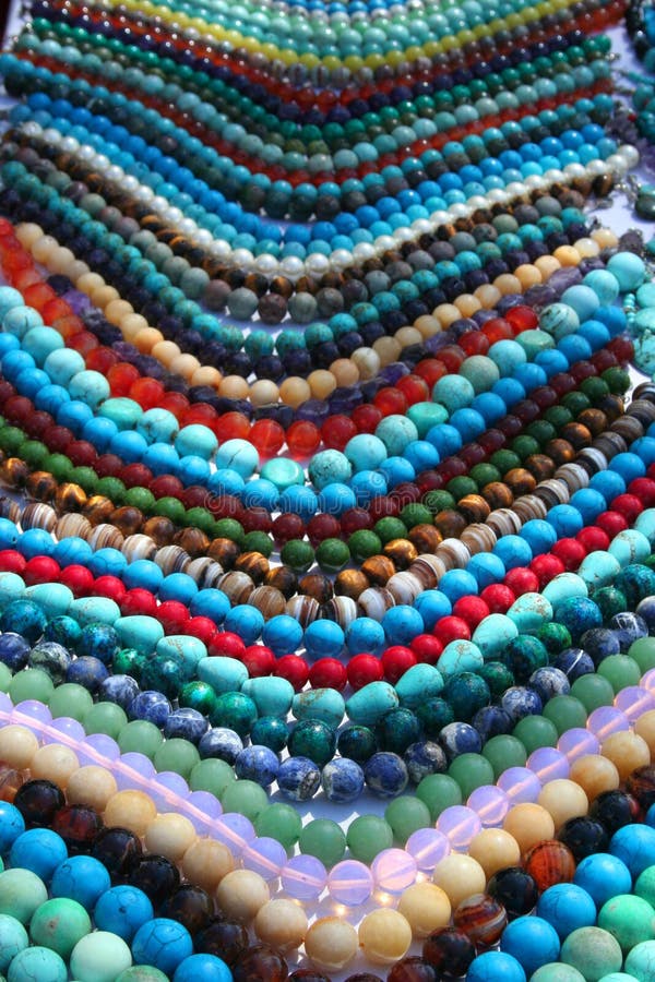 Colorful beads background stock image. Image of necklace - 12681093