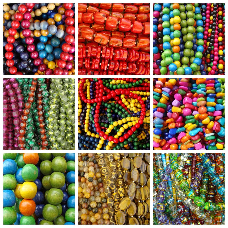 Colorful beads mix stock photo. Image of elegance, female - 18914382