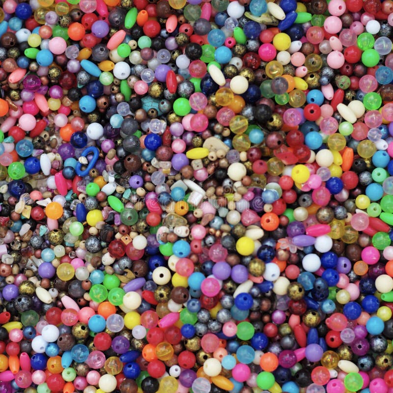 Colorful beads in the tray stock image. Image of colorful - 107714105