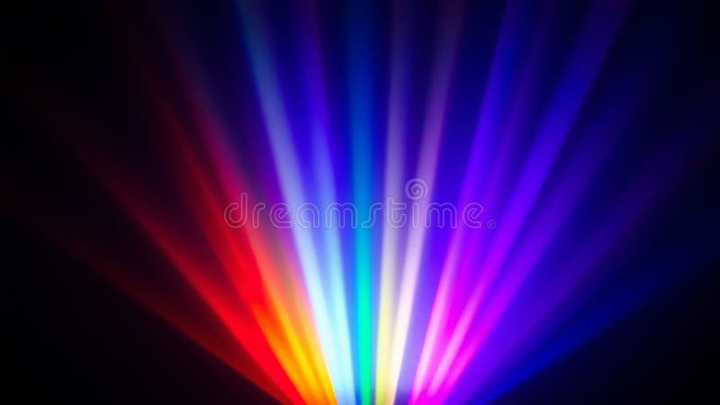 Colorful Beams of Light Radiating Outwards Stock Illustration ...