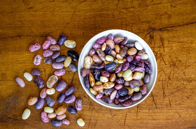 Colorful beans in the cup stock photo. Image of display - 265922034