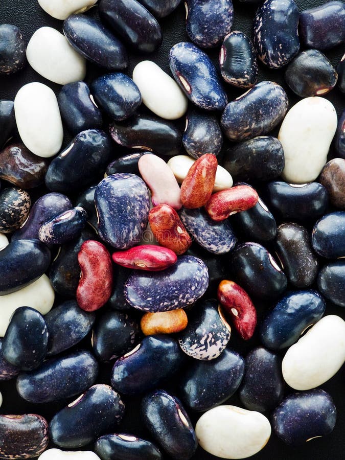 Colorful beans stock photo. Image of kidney, bright, black - 34043438