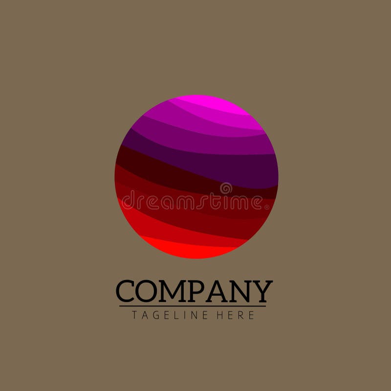 Colorful and Beautiful Company Logo Stock Illustration - Illustration ...