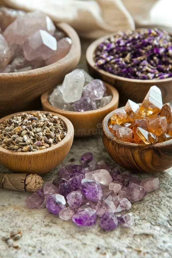 Natural Crystals Found in a Rock in a Mountain Stock Image - Image of ...