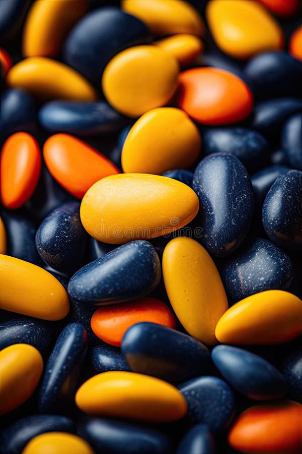 Colorful Beautiful Pebbles, Medium Shapes, Perfectly Connected, AI ...