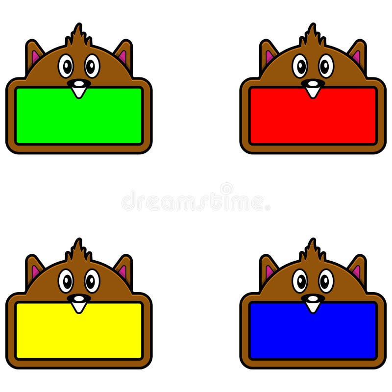 Colorful Beaver Board Animal Head Stock Vector - Illustration of mascot ...