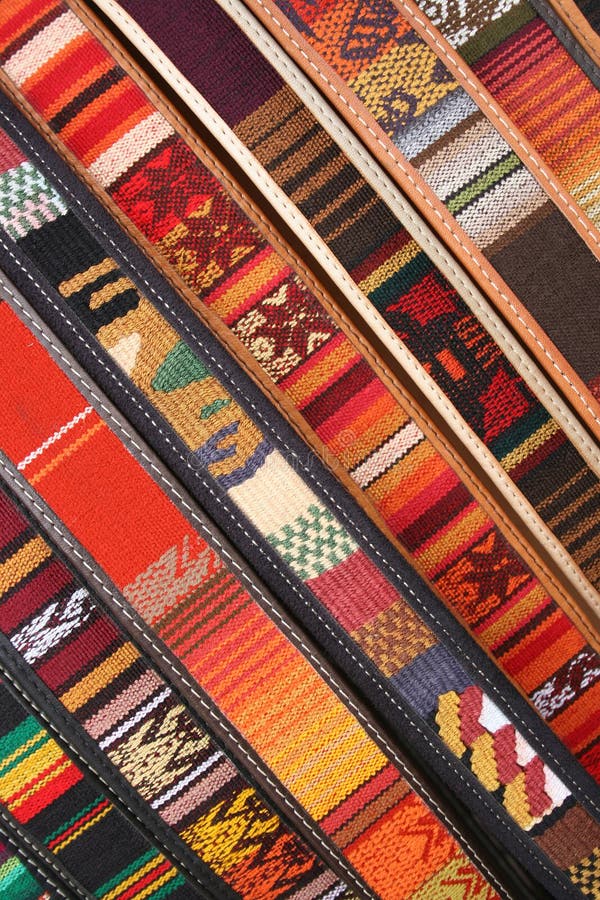 Colorful Belts stock image. Image of artisan, market - 27000559