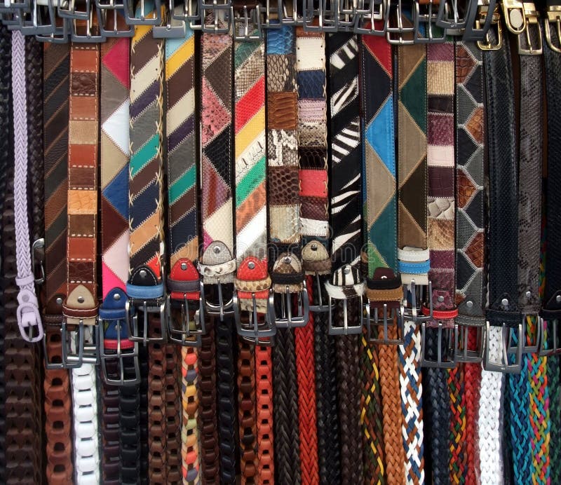 Colorful Belts in Mexico stock photo. Image of belts, colors - 8335068
