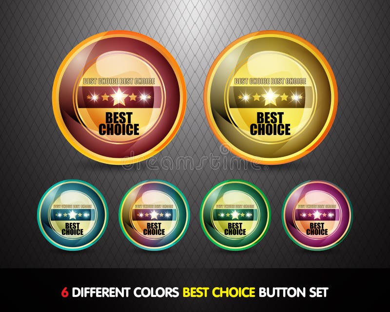 Colorful web button set stock vector. Illustration of modern - 24157089