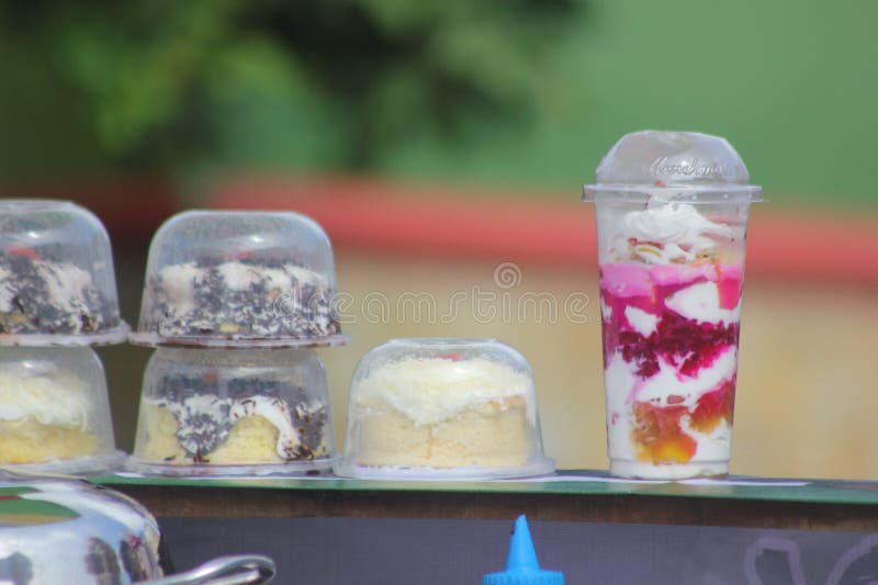 Colorful Beverage on a Table of of Mixed Ice Stock Photo - Image of ...