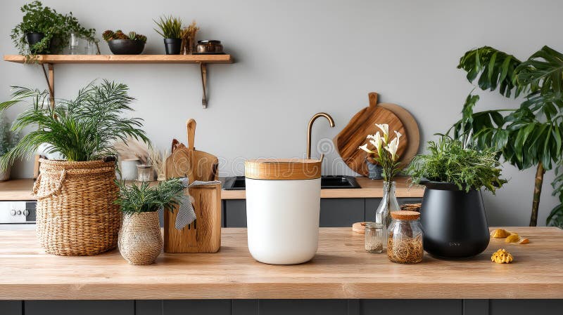 Colorful Bins for Sorting of Plastic, Paper Garbage and Organic Waste ...