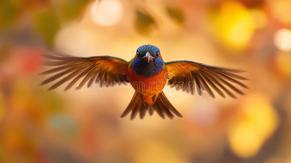 Colorful Bird in Flight stock image. Image of vertebrate - 376678503