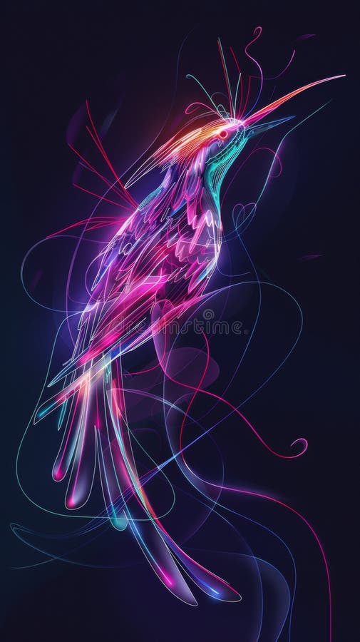 Colorful Bird Flying through the Air Stock Photo - Image of colors ...